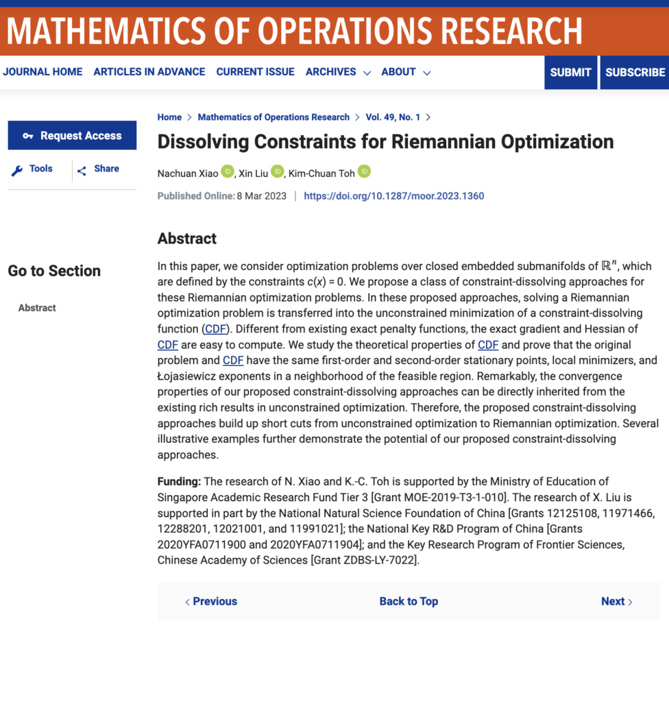 IORA – Institute of Operations Research and Analytics – Institute of ...