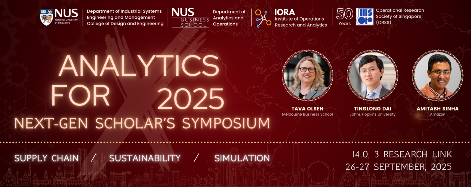 Analytics for X 2025 – IORA – Institute of Operations Research and ...